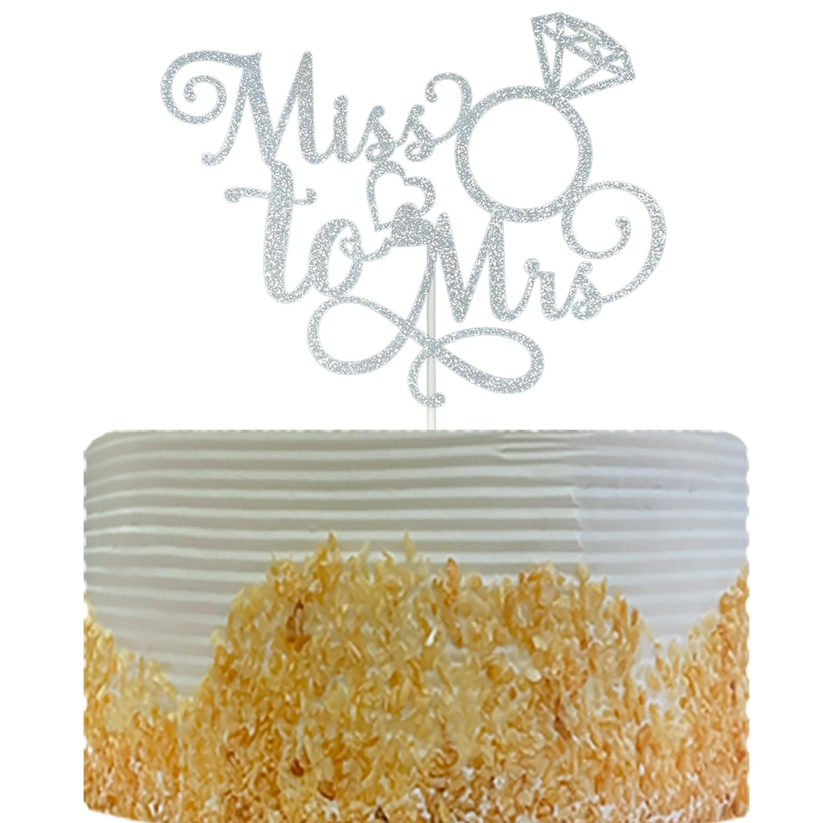 Miss To Mrs Cake Topper for RST1 Bride to Be, Bridal Shower, Engagement ...
