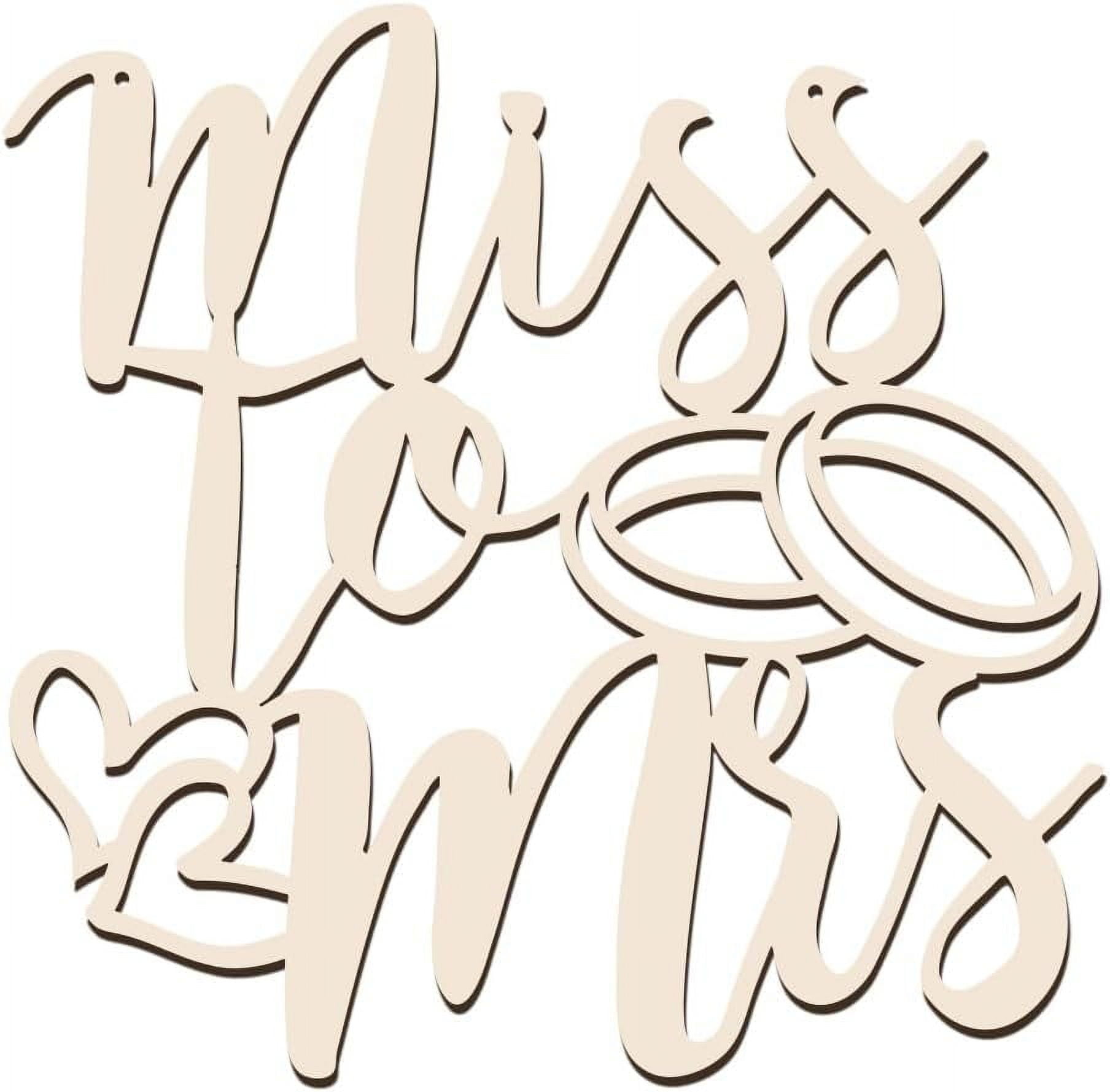 Miss to Mrs Wooden Sign for Backdrop Miss to Mrs Decorative Sign Wood ...