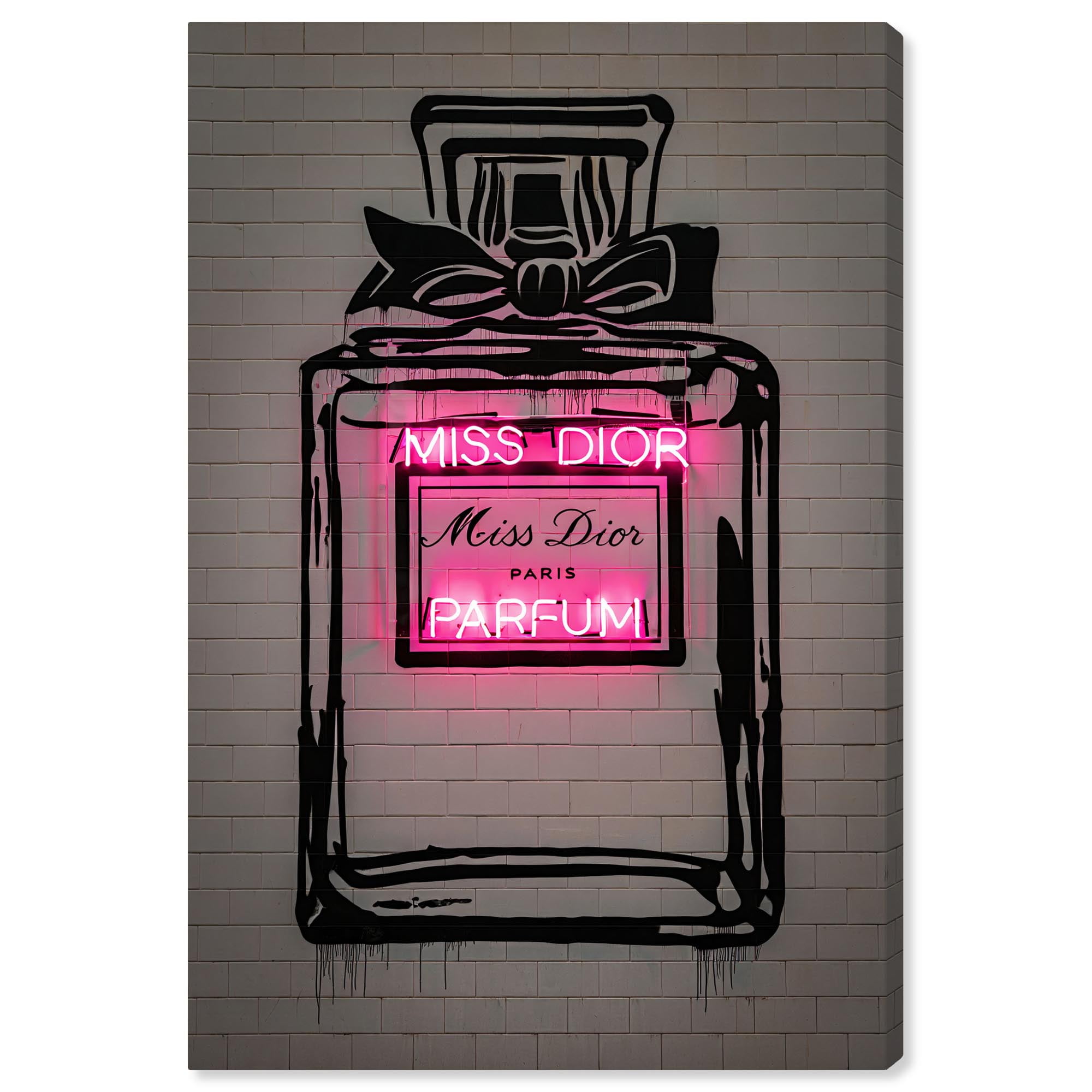 Miss Neon Dream Canvas Fashion Wall Art by Art Remedy, Gallery Wrapped ...