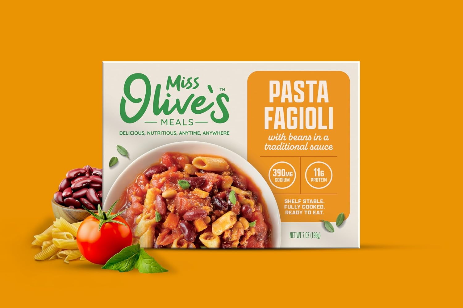 Miss Olive’s Pasta Fagioli Ready Meal – 6 Pack (6 × 10.6 oz Trays ...