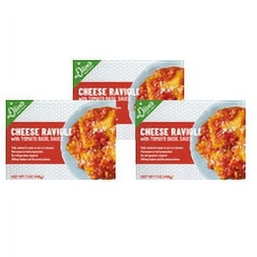 Miss Olives, Cheese Ravioli, 7 oz, Shelf Stable Lower Sodium Pack of 3 ...