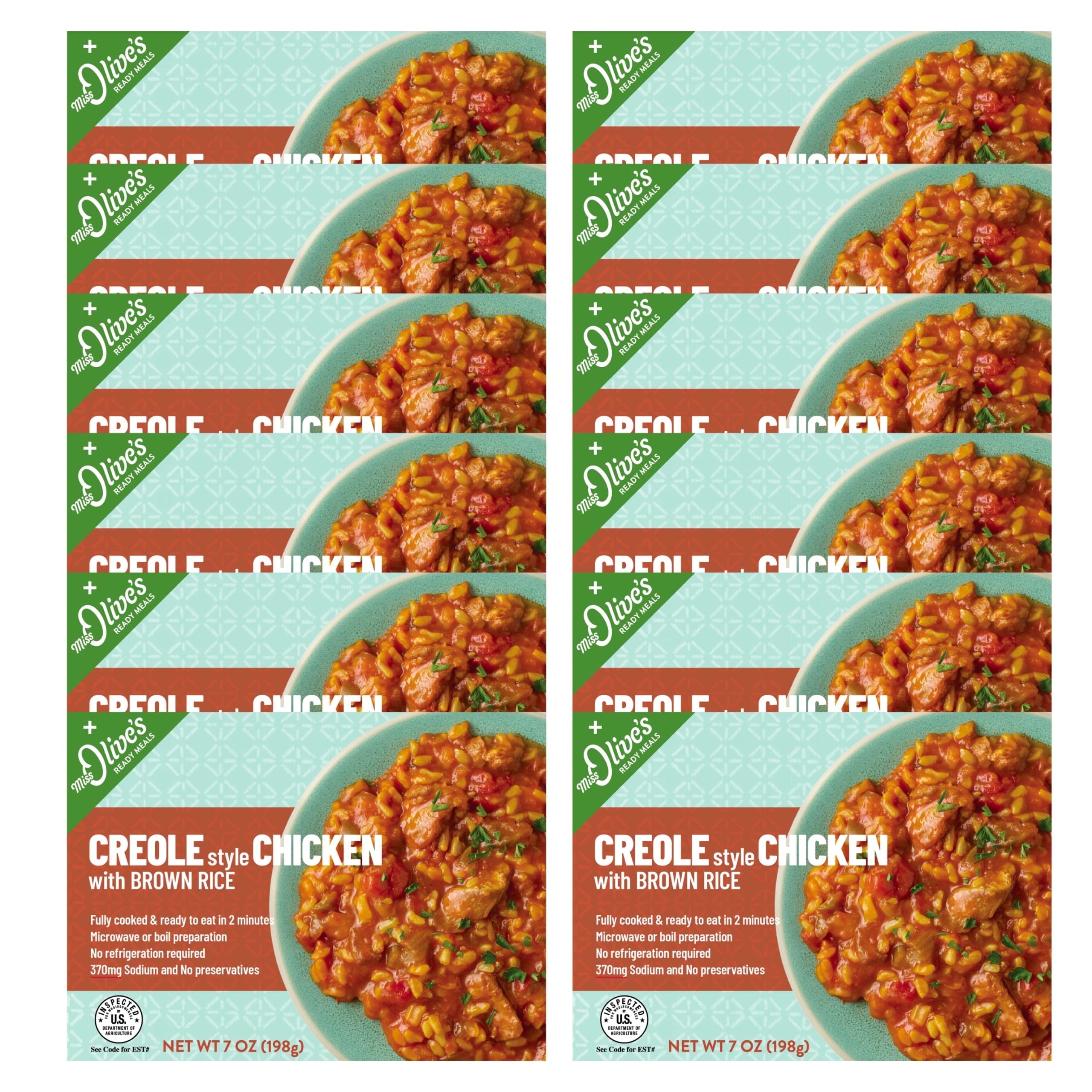 Miss Olives Creole Style Chicken with Brown Rice Microwavable Lower ...