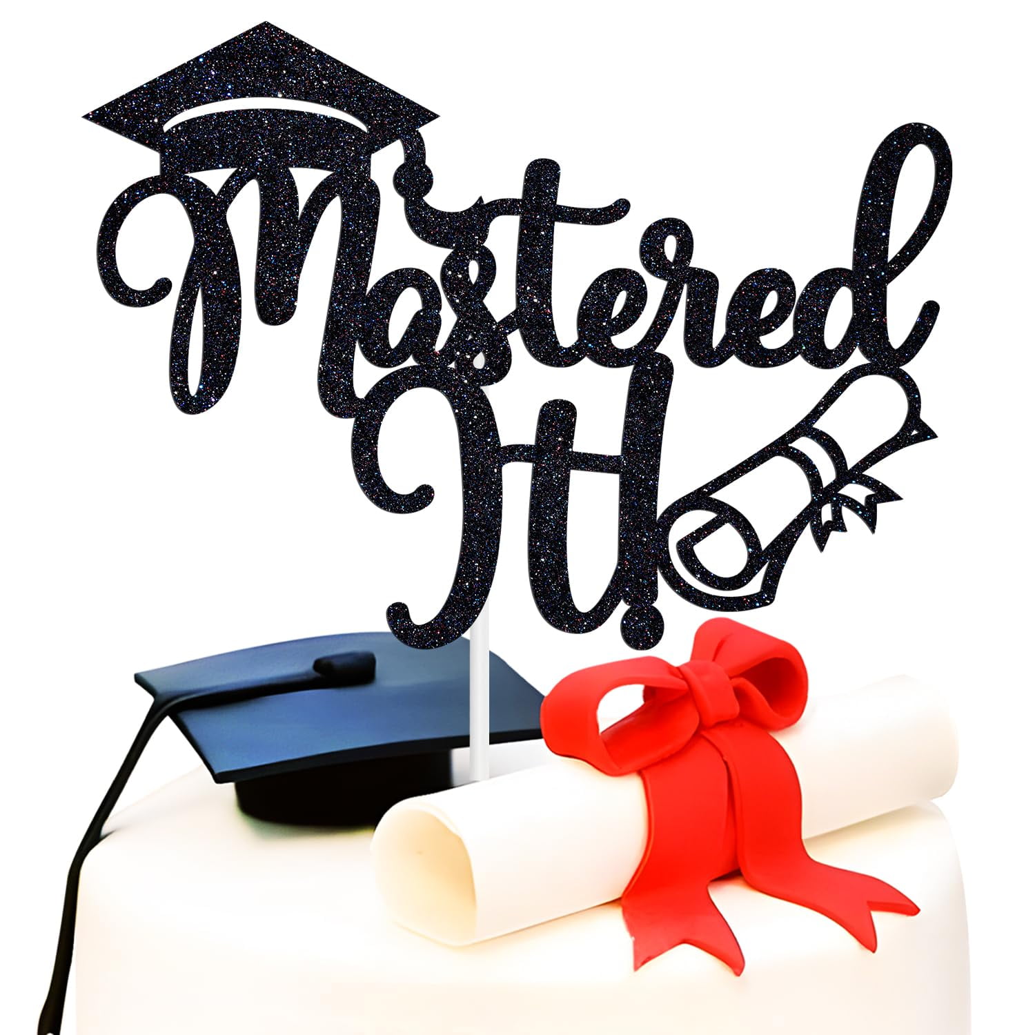 Miss Onederful Mastered it Cake Topper, Happy H2FSDMaster's Degree/You ...