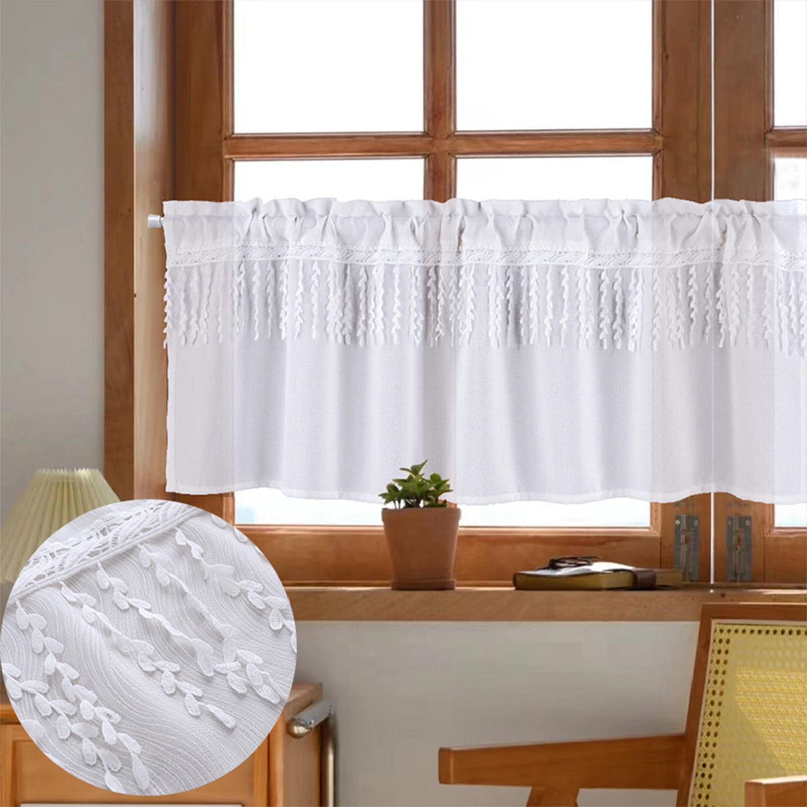 Don't Miss Out, Fine Woven Screen Curtains, Through Rod, Privacy, Light ...