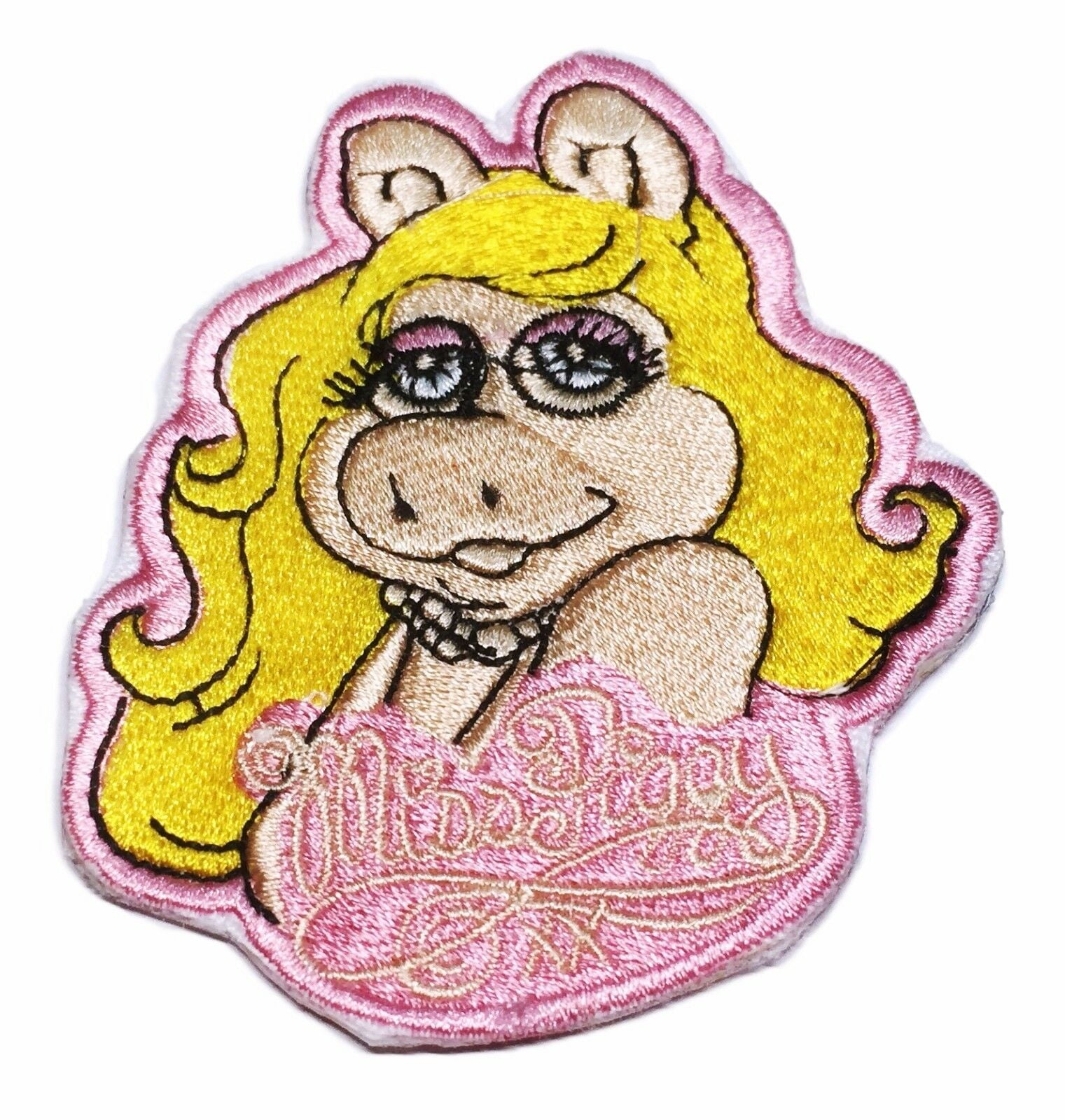 Miss Piggy 3" Tall Embroidered Iron On Patch - Walmart.com