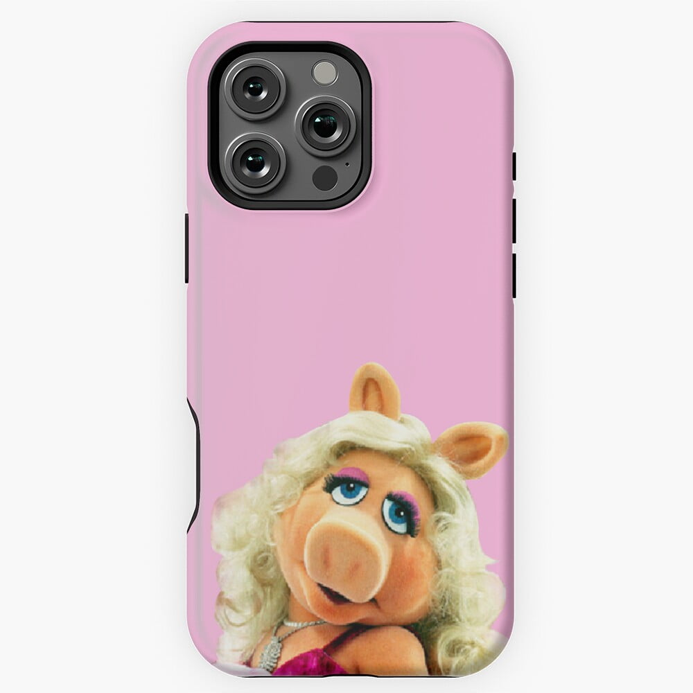 Miss Piggy Muppet Fun Cartoon Illustration iPhone Case 17 through 11 ...