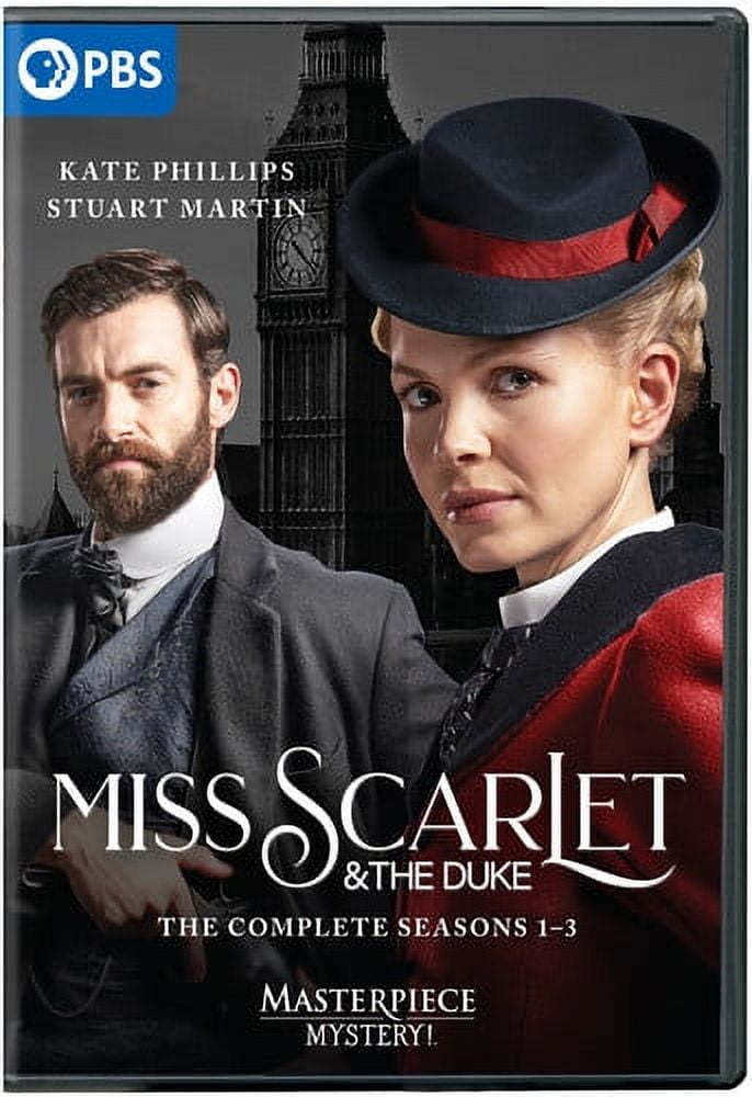 Victoria Box: Miss Scarlet & the Duke Seasons 1-3, Masterpiece Mystery! DVD, PBS, Drama ...
