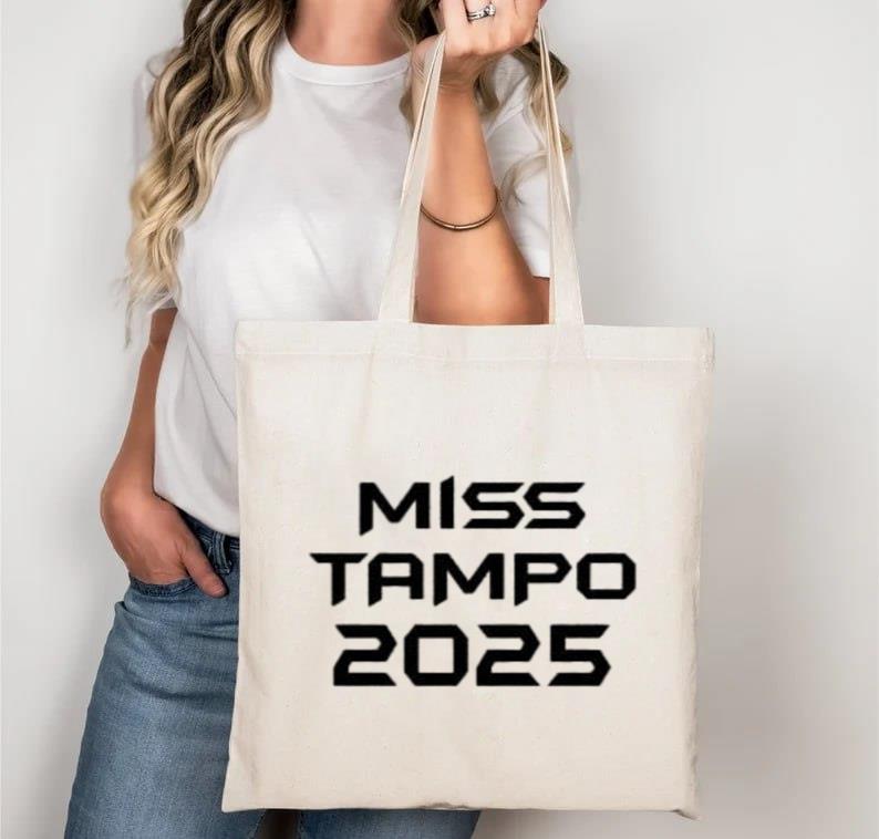 Miss Tampo 2025 Funny Pageant Parody Humor Sarcastic Tote Bag, a gift ...