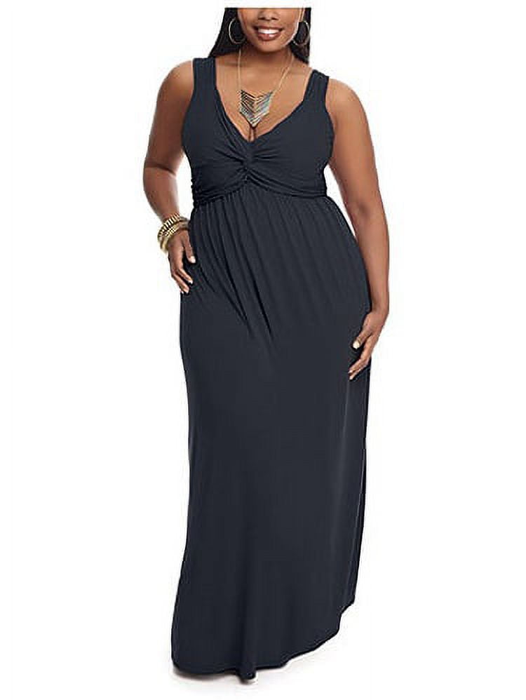 Miss Tina Womens Plus-size Twist Maxi Dr - Walmart.com