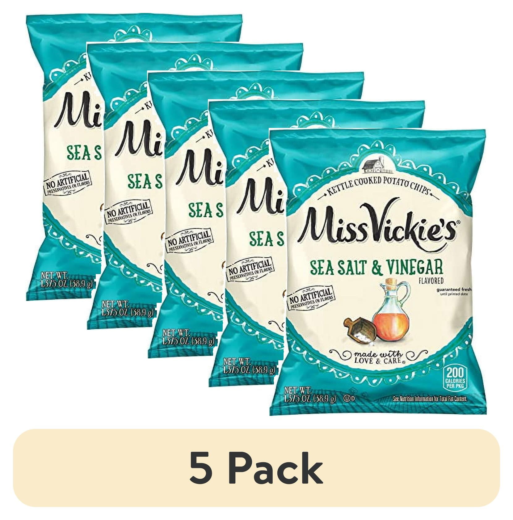 (5 pack) Miss Vickie's Flavored Potato Chips, Salt & Vinegar, 28 Count ...