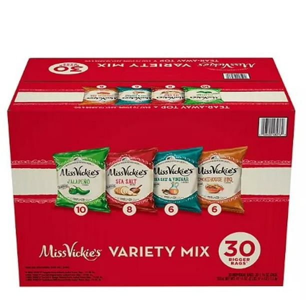 Miss Vickie's Flavored Potato Chips Variety Pack (30 ct.) - Walmart.com