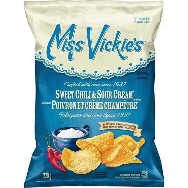 Miss Vickie's Kettle Cooked Sweet Chili & Sour Cream Potato Chips 220g ...