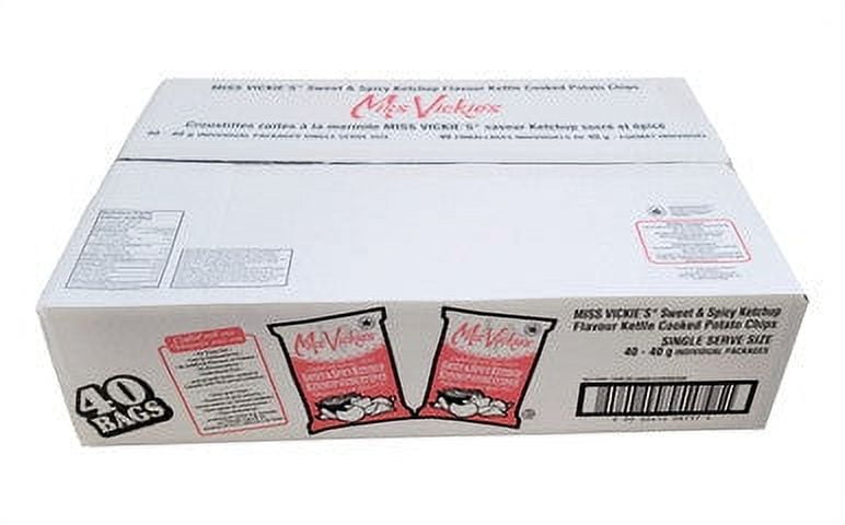 Miss Vickie's Kettle Cooked Sweet & Spicy Ketchup Potato Chips 40ct x ...