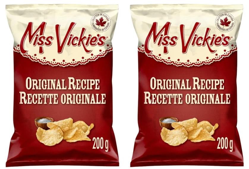 Miss Vickie's Original Recipe Kettle Cooked Potato Chips, 200g (2 Pack ...