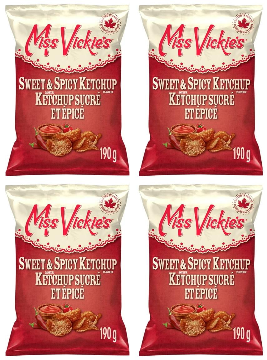 Miss Vickie's Potato Chips Sweet & Spicy Ketchup, 190g (4 Pack ...