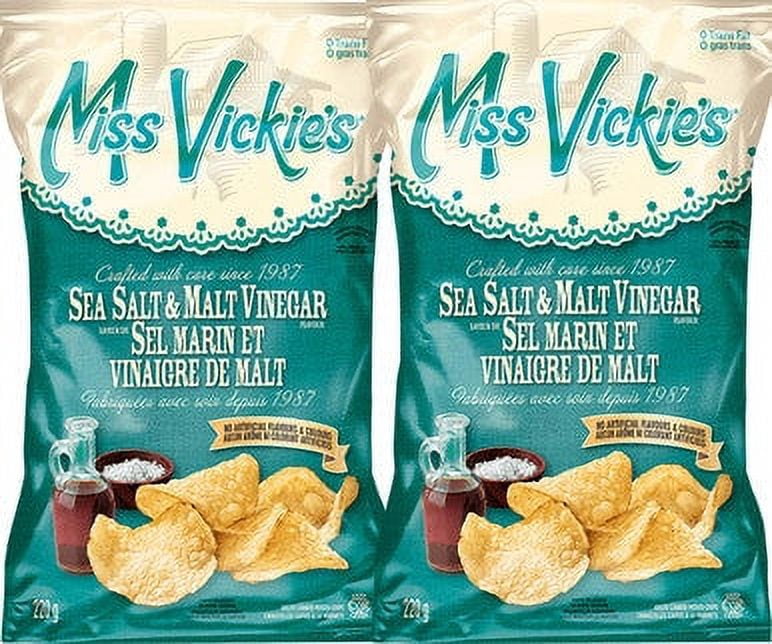 Miss Vickie's Sea Salt & Malt Vinegar, 220g/7.8oz., (2-Pack){Imported ...