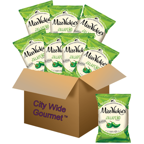 Miss Vickie's Kettle Cooked Jalapeno Chips, 1.375 oz bags, 8pk ...