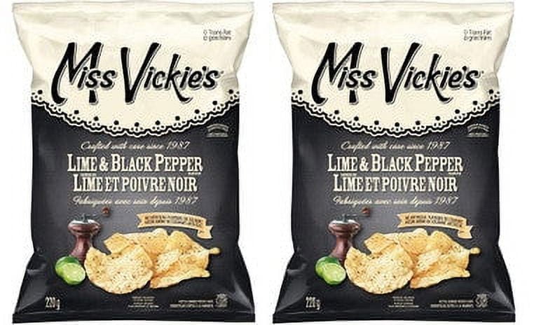 Miss Vickies Kettle Cooked Lime & Black Pepper, Potato Chips (2-Pack ...
