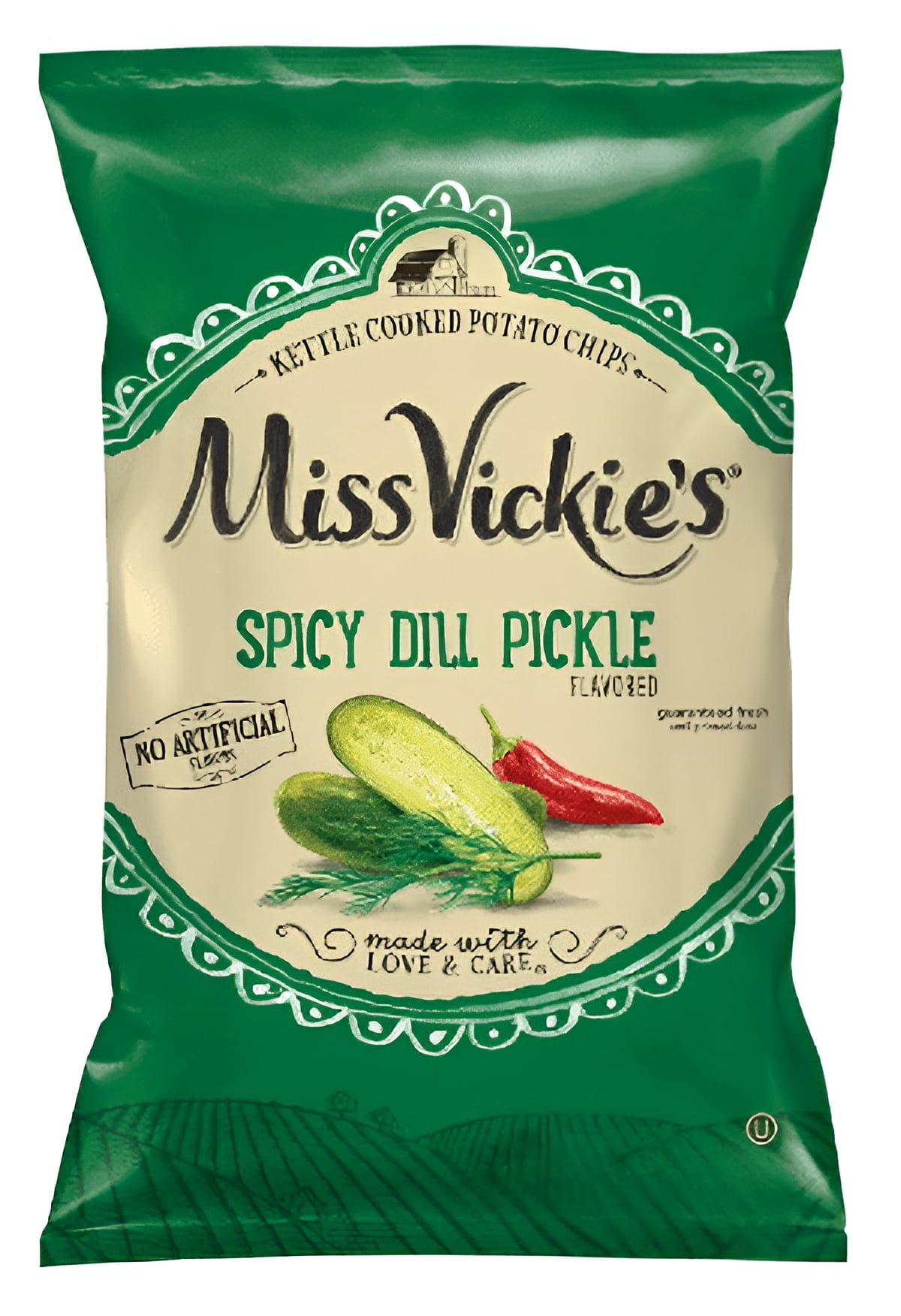Miss Vickie's Spicy Dill Pickle 1.375oz Pack of 16 Crispy Crunchy Dill Flavor - Walmart.com