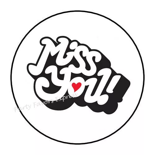 Miss You Sticker Party Favors Sticker Envelope Seals Labels Stickers ...