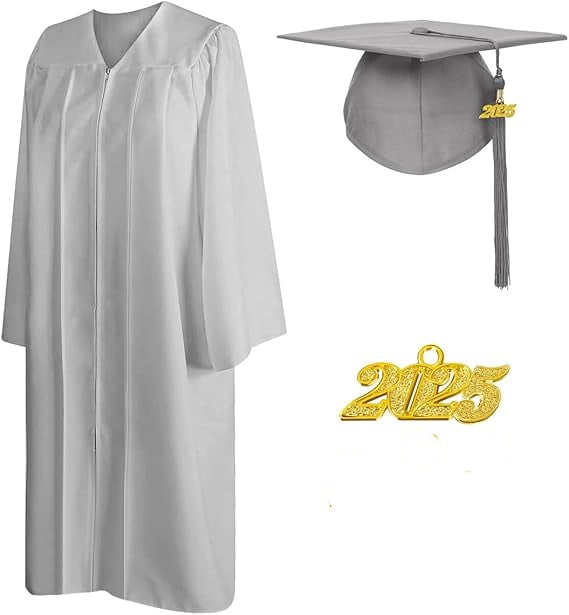 Misscom Matte Graduation Cap Gown Set with 2025 Tassel for High School ...