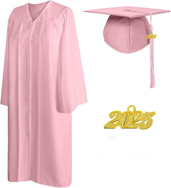 Misscom Matte Graduation Cap Gown Set with 2025 Tassel for High School ...