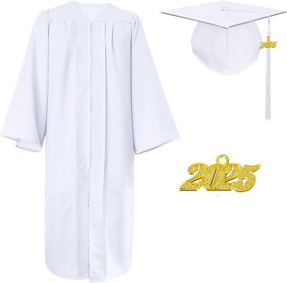 Misscom Matte Graduation Cap Gown Set with 2025 Tassel for High School ...