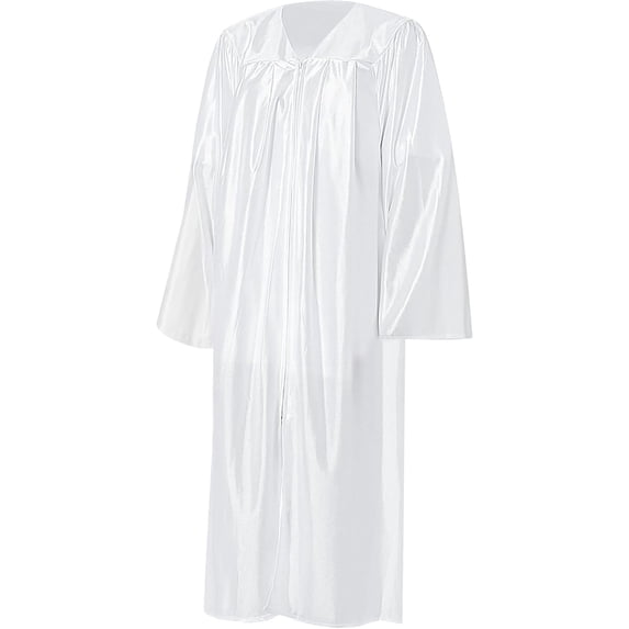 Misscom Unisex Shiny Graduation Gown Robe for High School and Bachelor ...