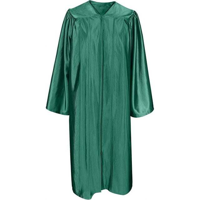Misscom Unisex Shiny Graduation Gown Robe for High School and Bachelor ...