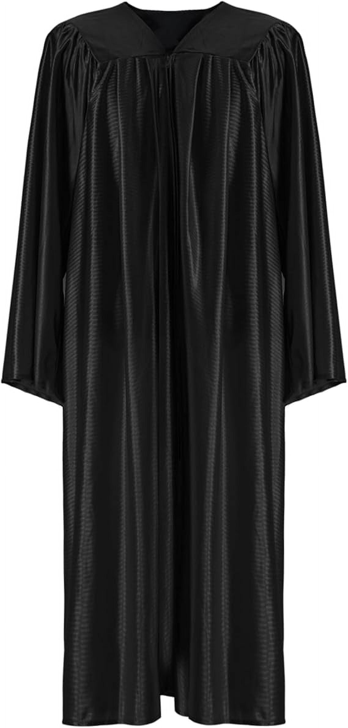 Misscom Unisex Shiny Graduation Gown Robe for High School and Bachelor ...