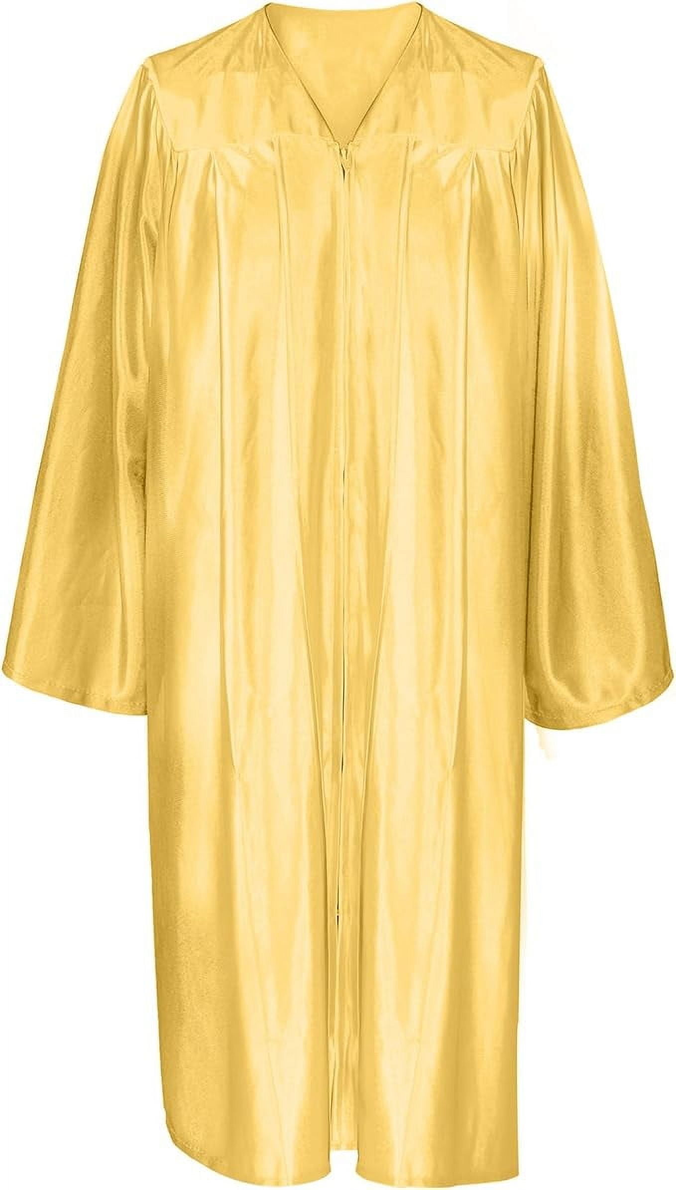 Misscom Unisex Shiny Graduation Gown Robe for High School and Bachelor ...