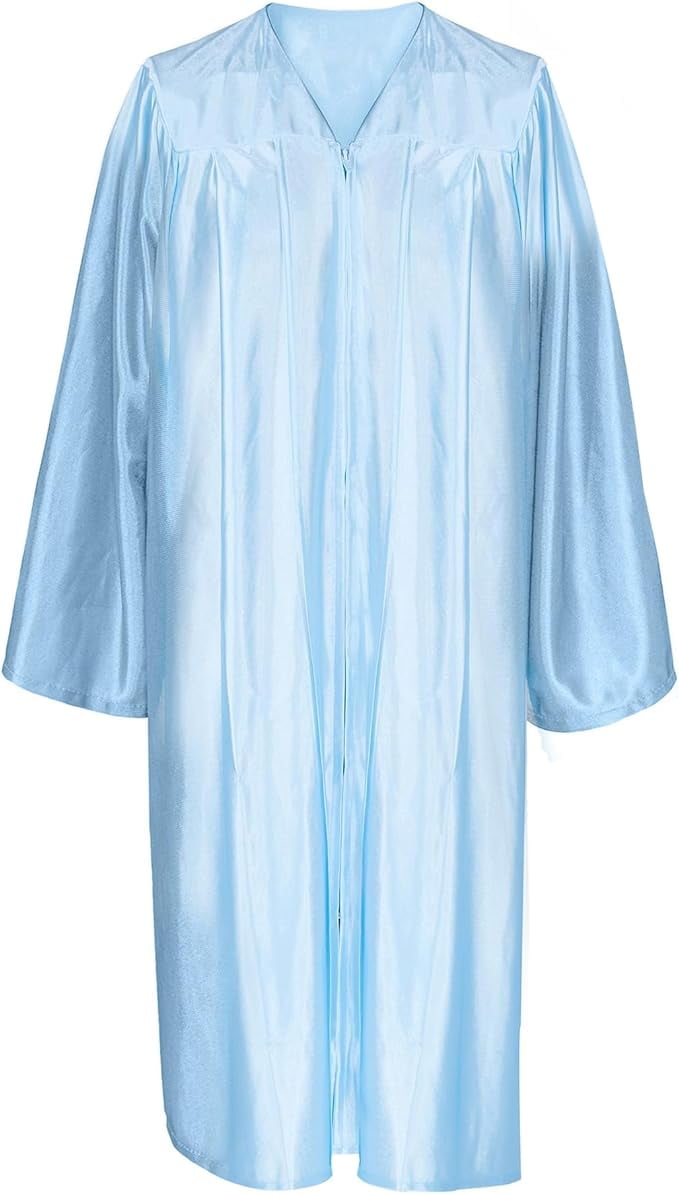 Misscom Unisex Shiny Graduation Gown Robe for High School and Bachelor ...