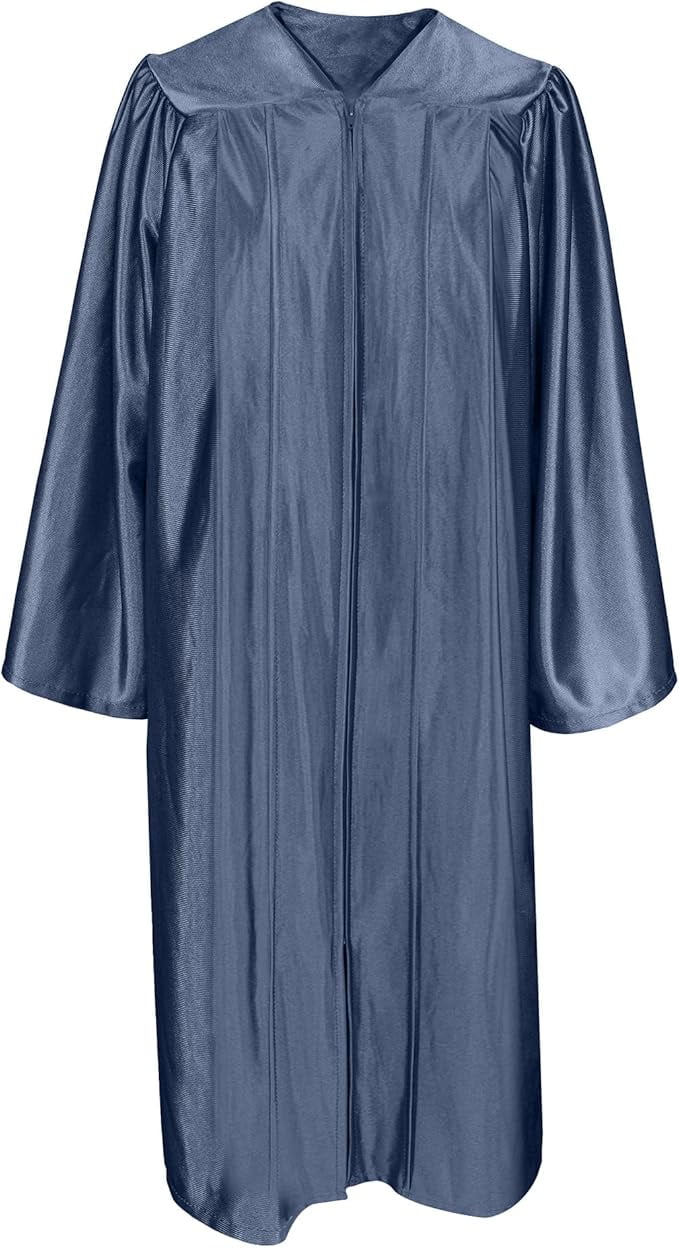 Misscom Unisex Shiny Graduation Gown Robe for High School and Bachelor ...
