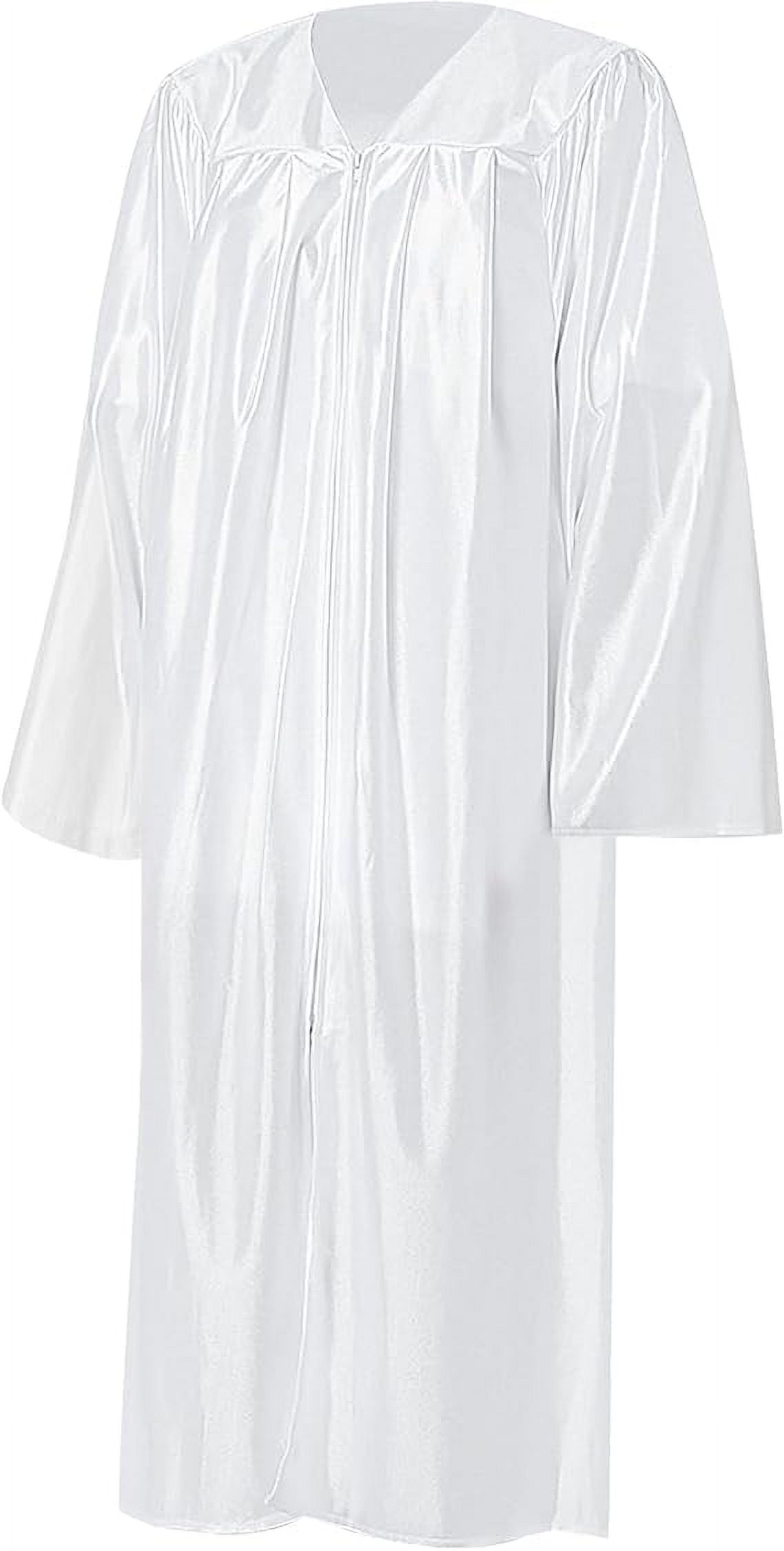 Misscom Unisex Shiny Graduation Gown Robe for High School and Bachelor ...