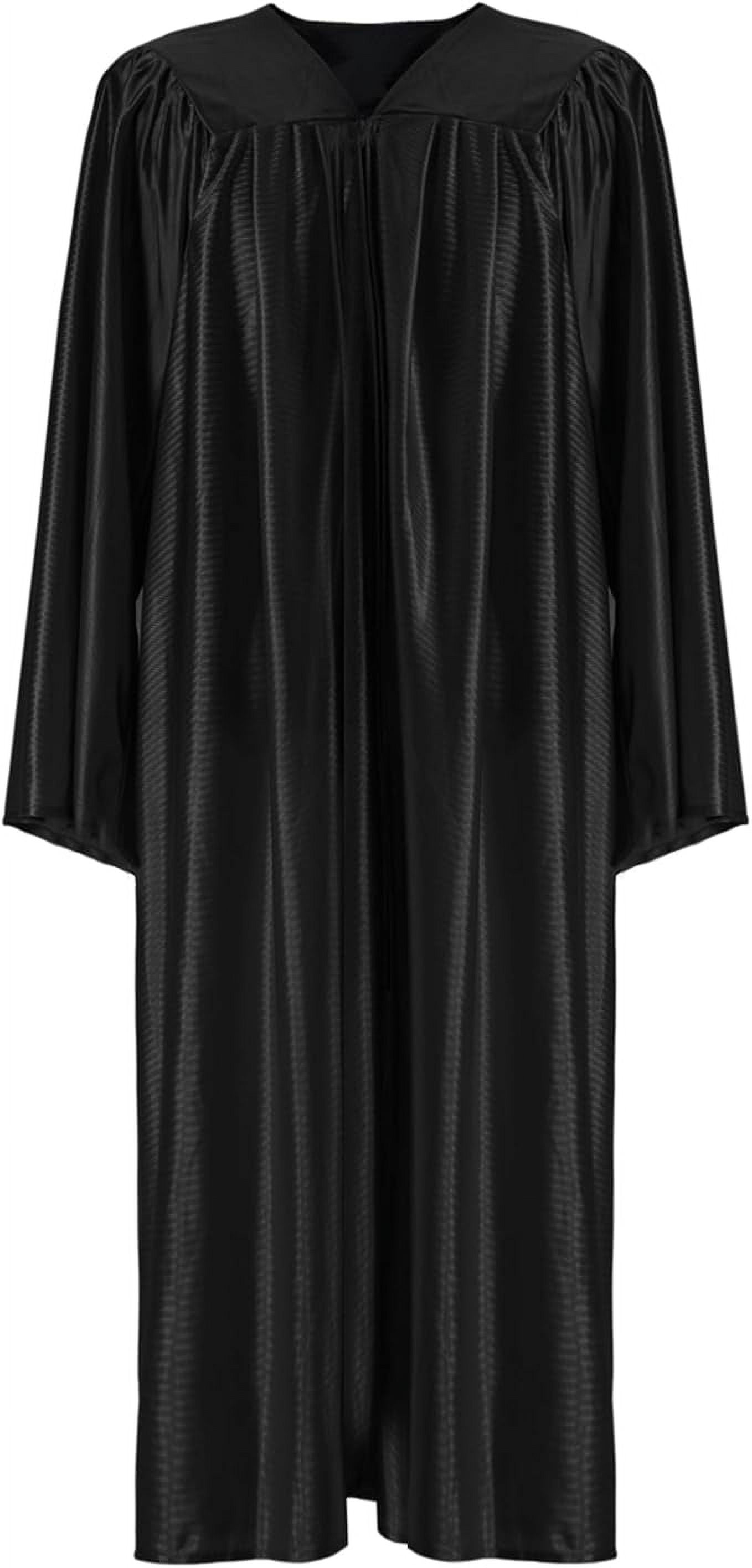 Misscom Unisex Shiny Graduation Gown Robe for High School and Bachelor ...