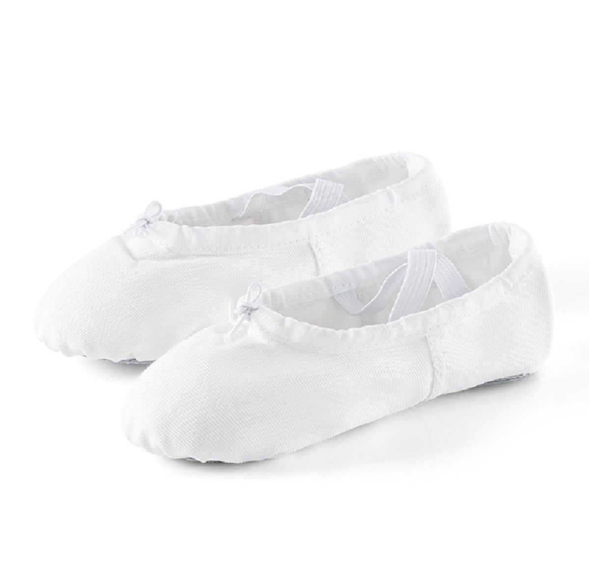 Missfiona Canvas Ballet Slippers Dance Shoes for Women Split Sole ...