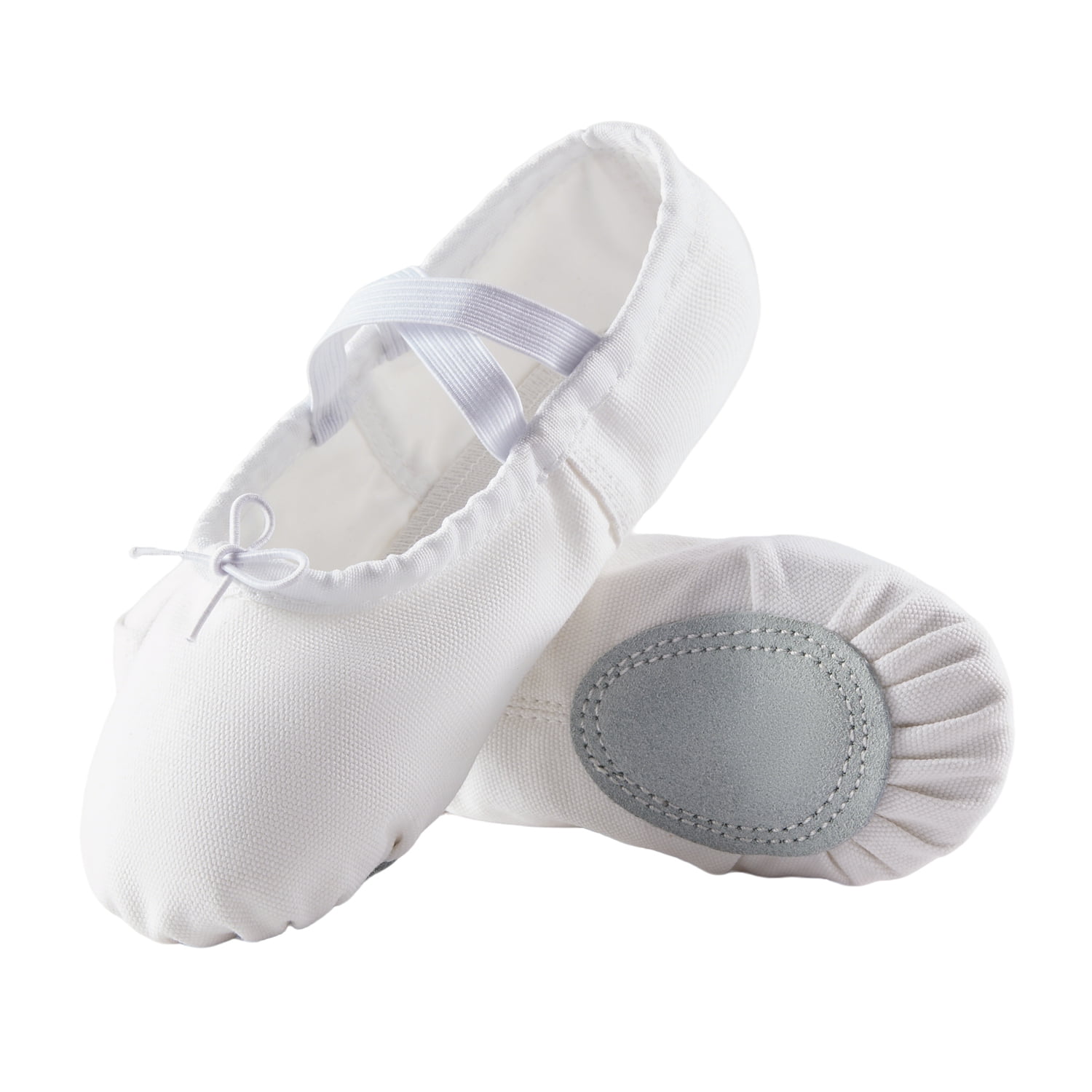 Missfiona Canvas Ballet Slippers Dance Shoes for Women Split Sole ...