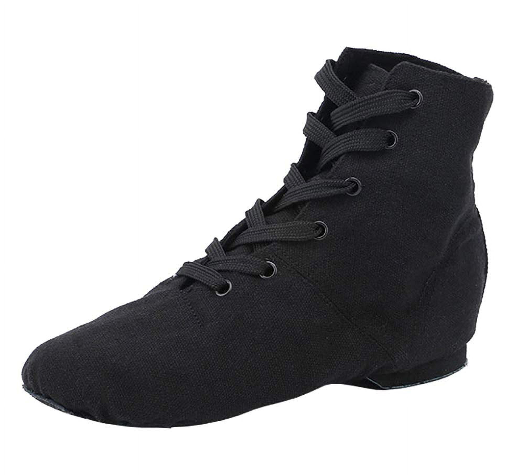 Missfiona Canvas Jazz Boot for Women Lace-up Flat over The Ankle ...