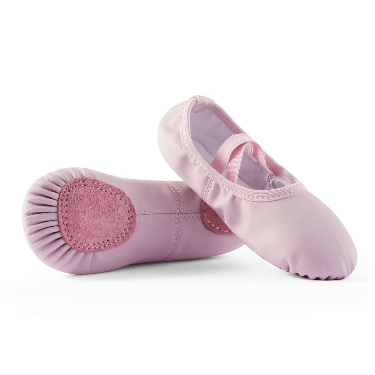 Missfiona Girl Ballet Dance Shoes Soft Leather Ballet Slippers for ...