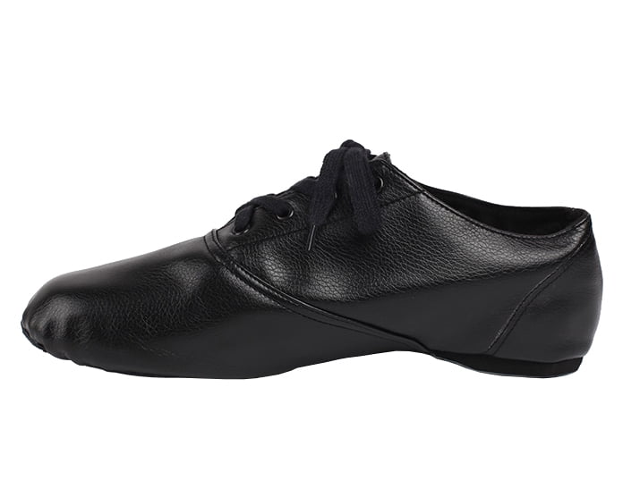 Missfiona Jazz Leather Lace-up Practice Dancing Shoes for Women Split ...