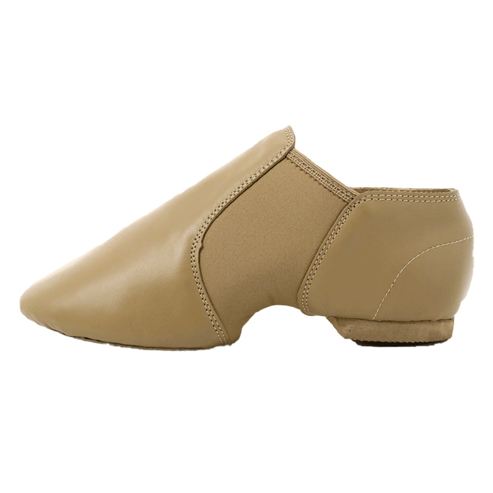Missfiona PU Leather Jazz Shoes for Girls and Boys Slip-On Dance Shoes ...