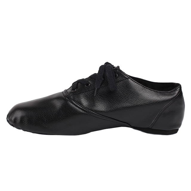 Missfiona Jazz Leather Lace-up Practice Dancing Shoes for Women Split ...