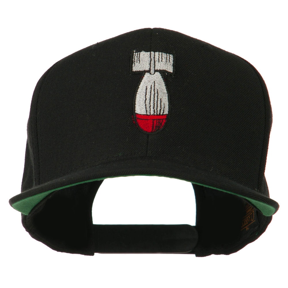 Missile Flat Bill Embroidered Baseball Cap - Black OSFM - Walmart.com