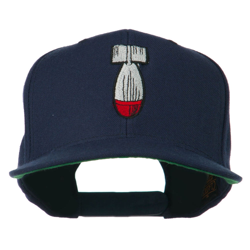 Missile Flat Bill Embroidered Baseball Cap - Navy OSFM - Walmart.com