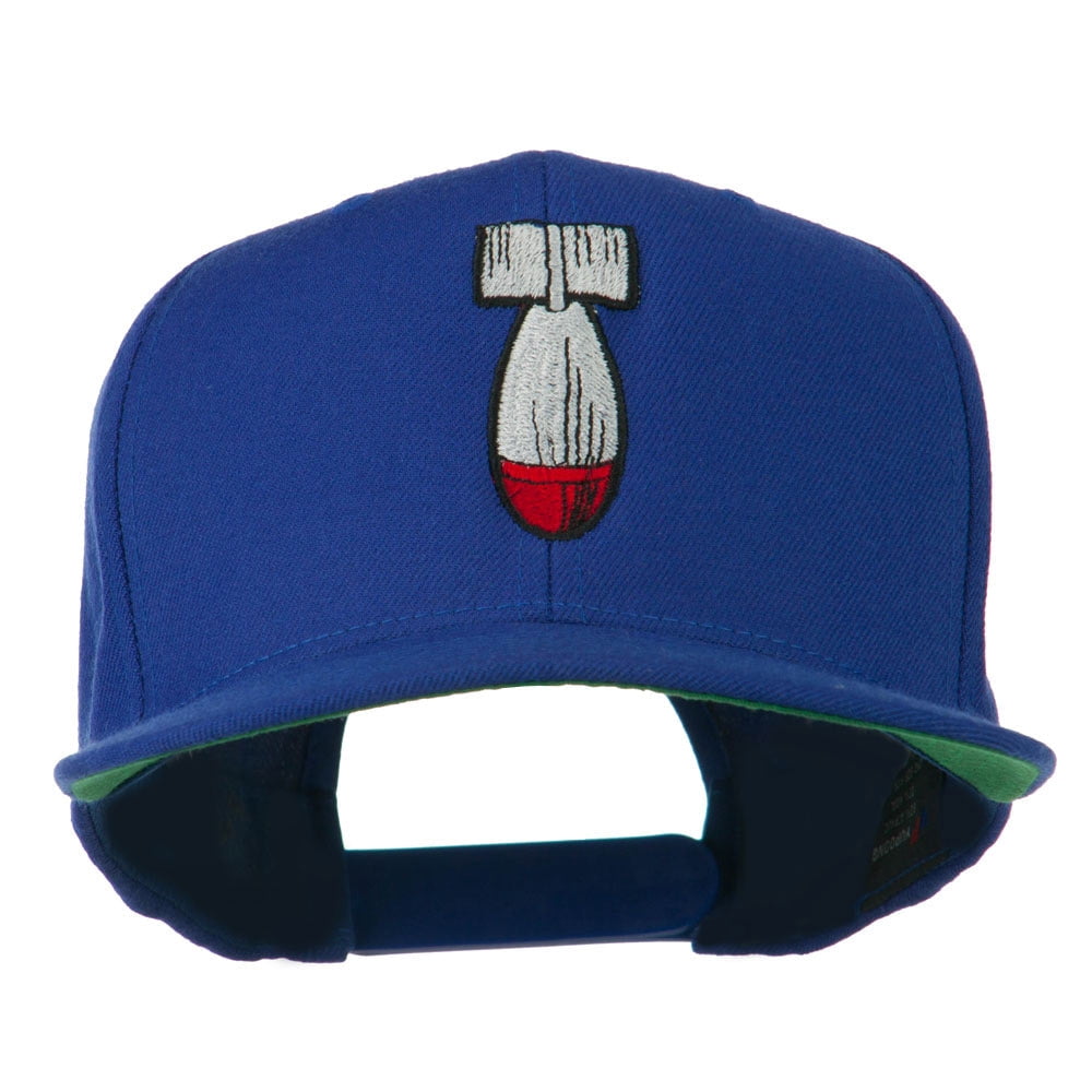 Missile Flat Bill Embroidered Baseball Cap - Royal OSFM - Walmart.com