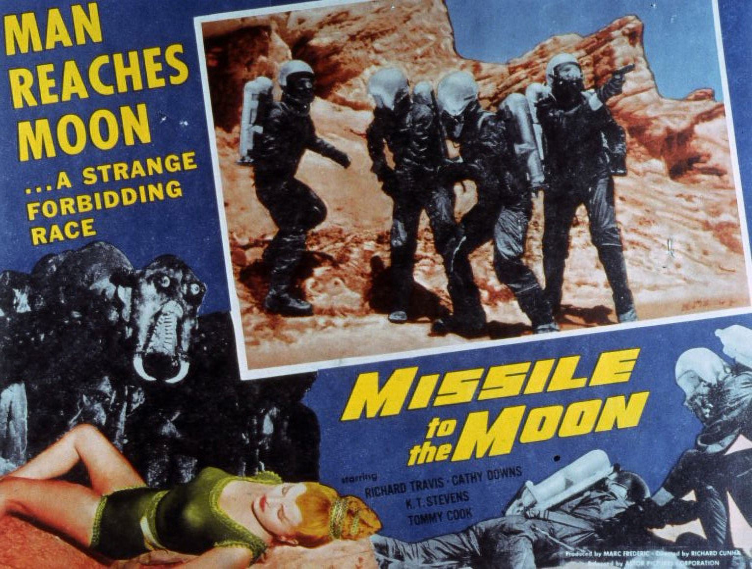 Missile to the Moon - movie POSTER (Style E) (11" x 14") (1958 ...
