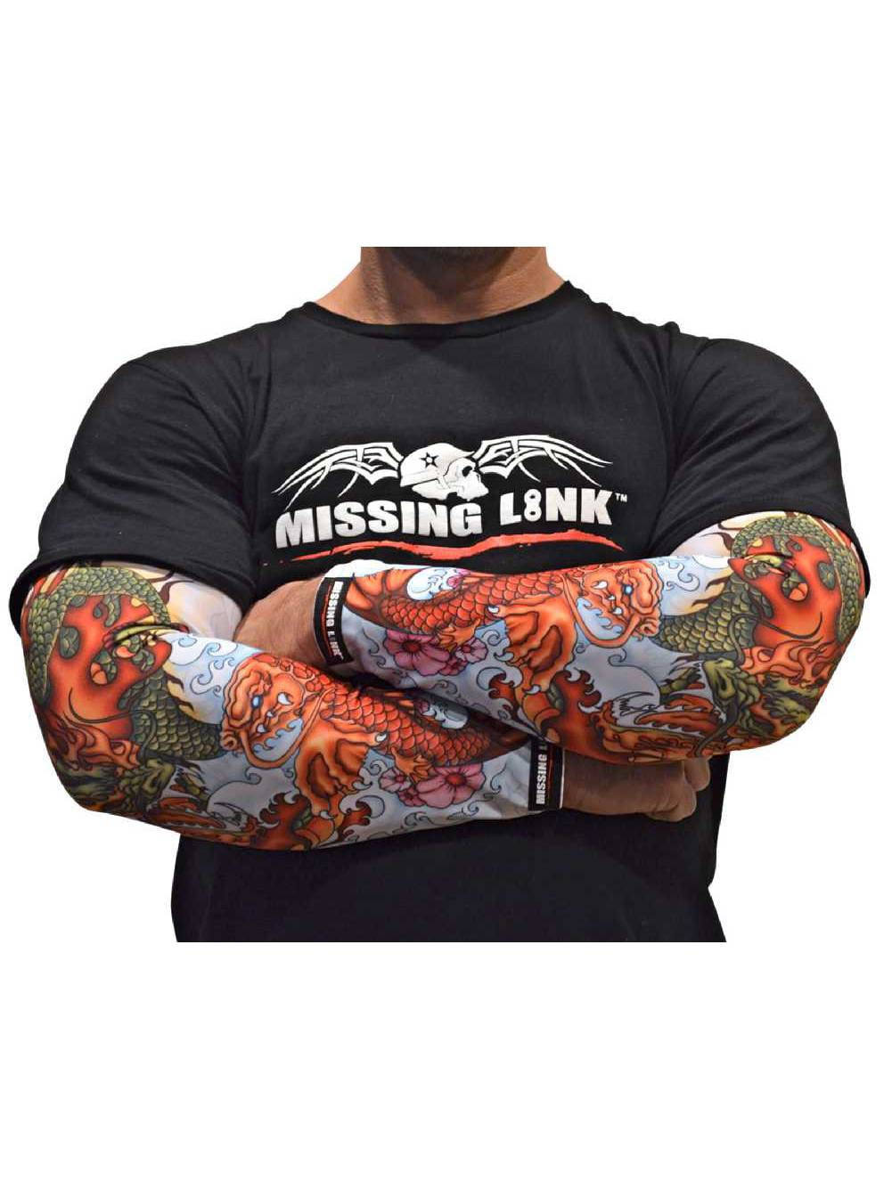 Missing Link Arm Pro Don't Be Koi Mens Compression Sleeve Green/Orange ...