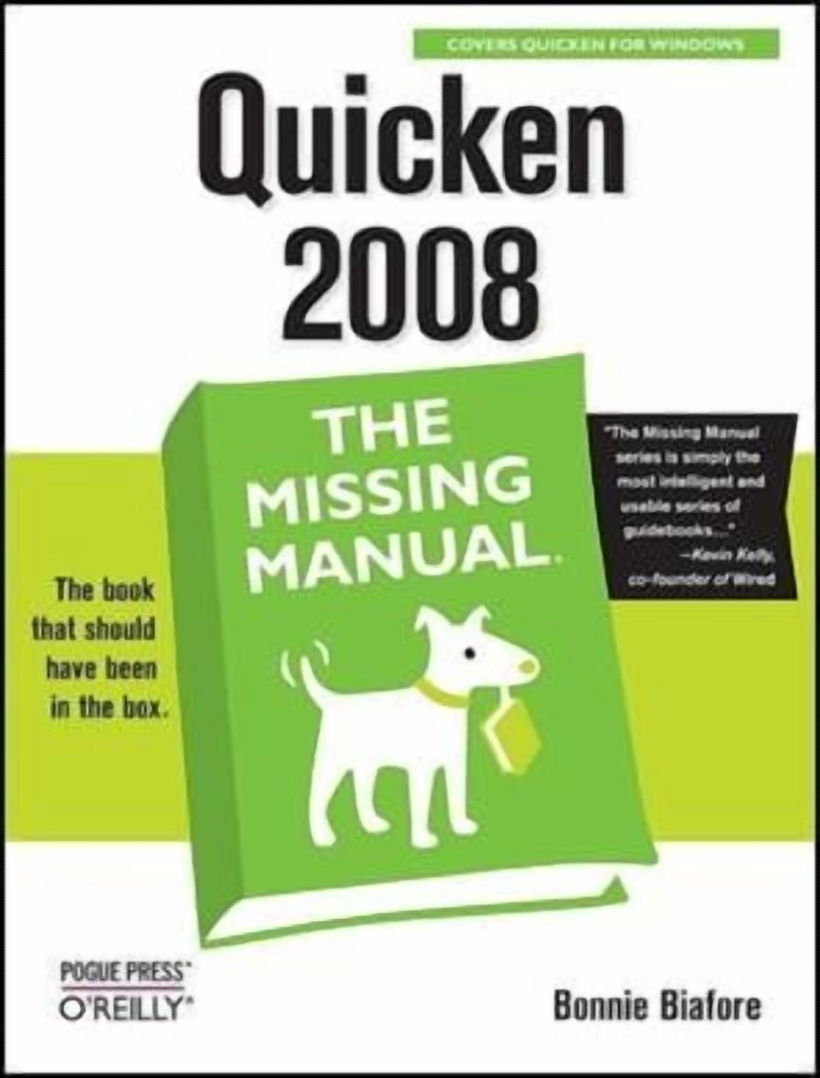 Missing Manuals: Quicken 2008: The Missing Manual (Paperback) - Walmart.com