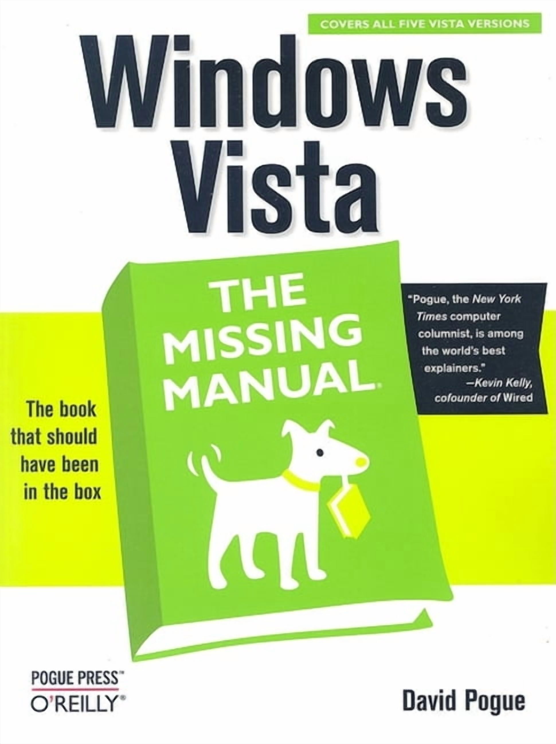 Missing Manuals: Windows Vista: The Missing Manual (Paperback ...