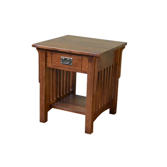 Mission 1 Drawer Crofter End Table - Model A19 - Michael's Cherry ...